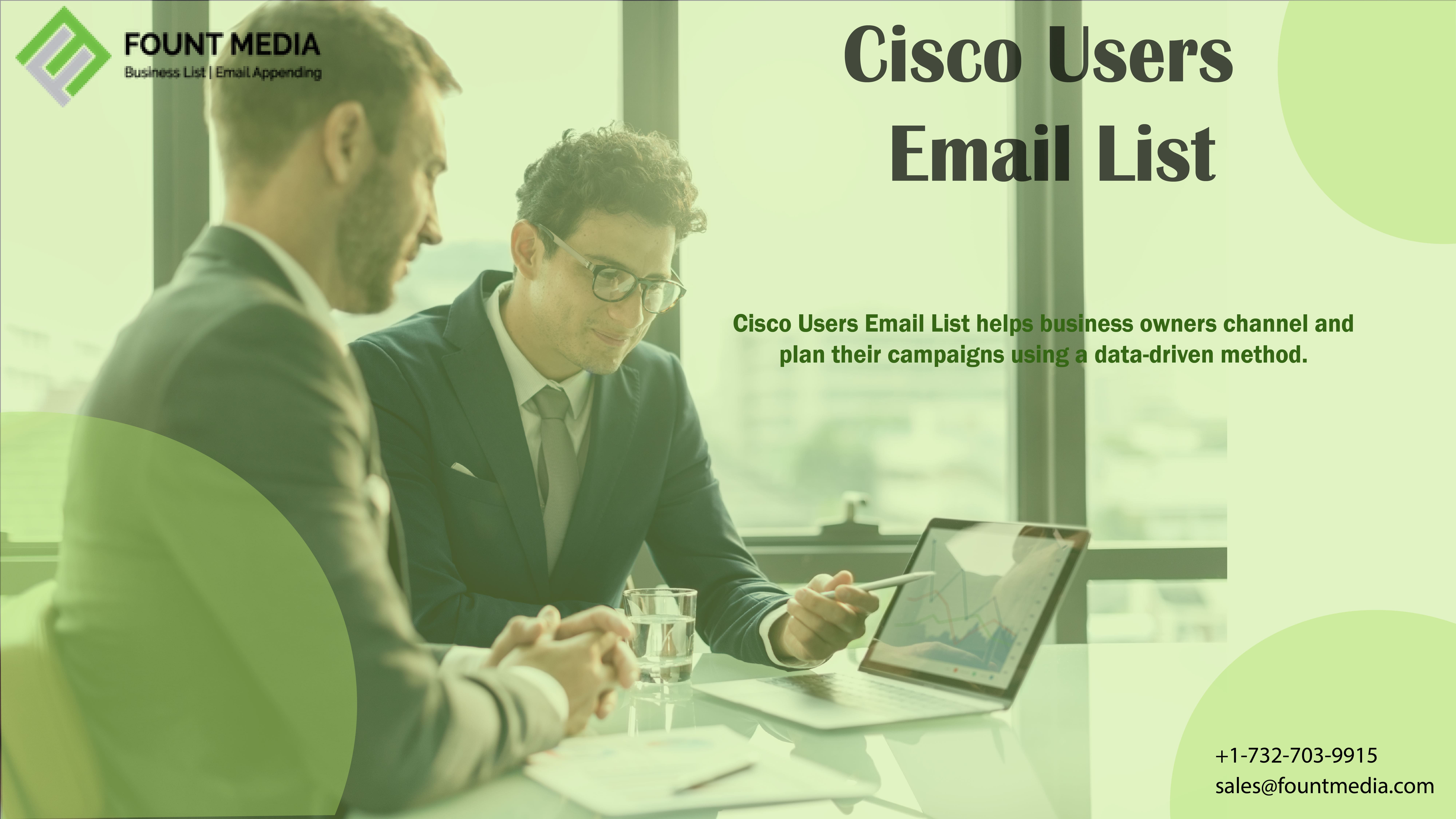 Verified Cisco Users Email List | Cisco Users Email Database